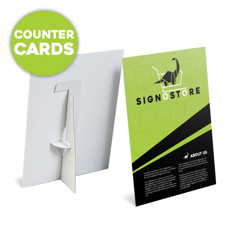 Counter Cards | Signosaur